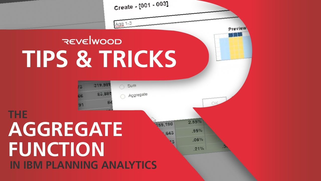 Ibm Planning Analytics Tips And Tricks Video The Aggregate Function
