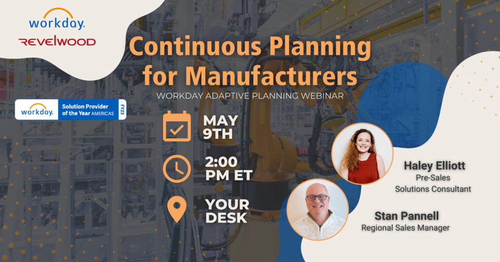 Workday Adaptive Planning Webinar - 4/27/2023