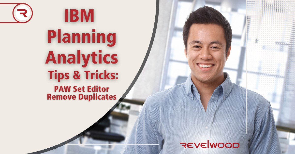 Ibm Planning Analytics Tips And Tricks Paw Set Editor Remove Duplicates
