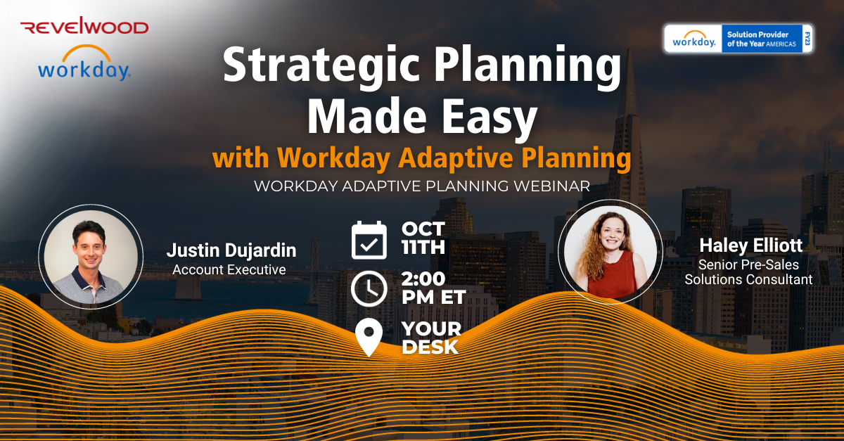Workday Adaptive Planning Webinar - 10/11/2023