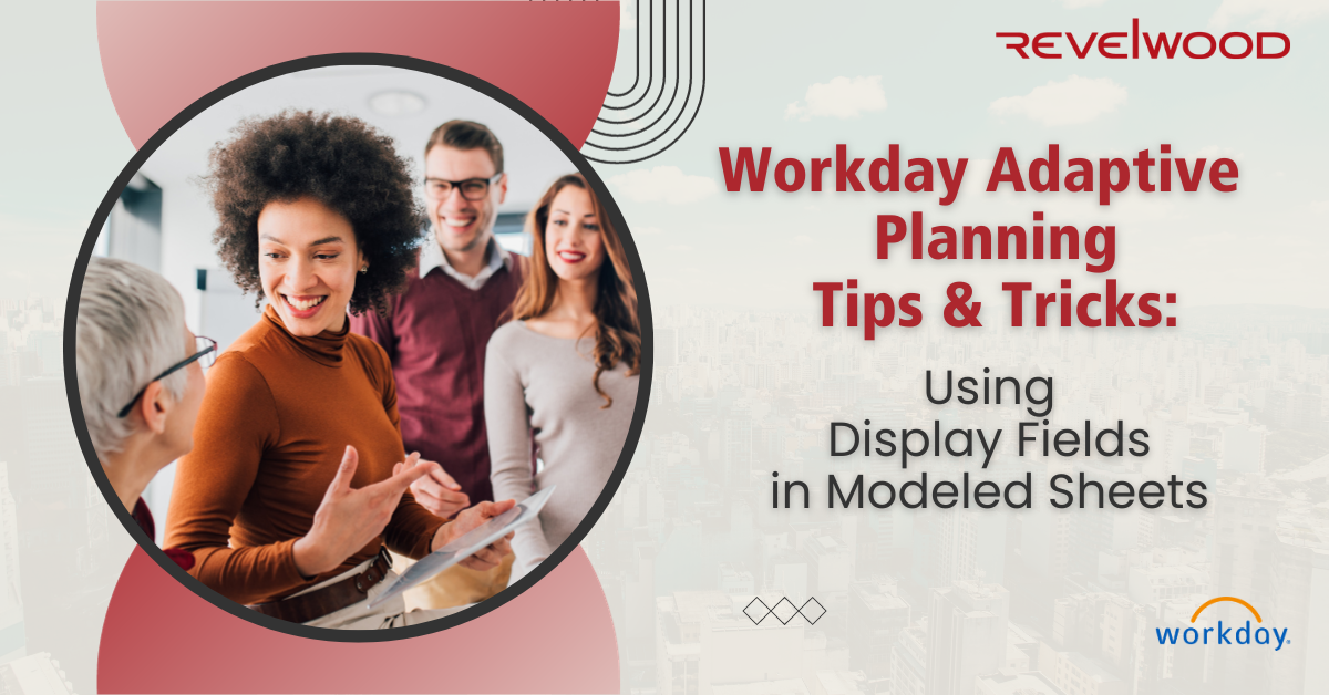 Workday Adaptive Planning Tips & Tricks: Using Display Fields in Modeled Sheets