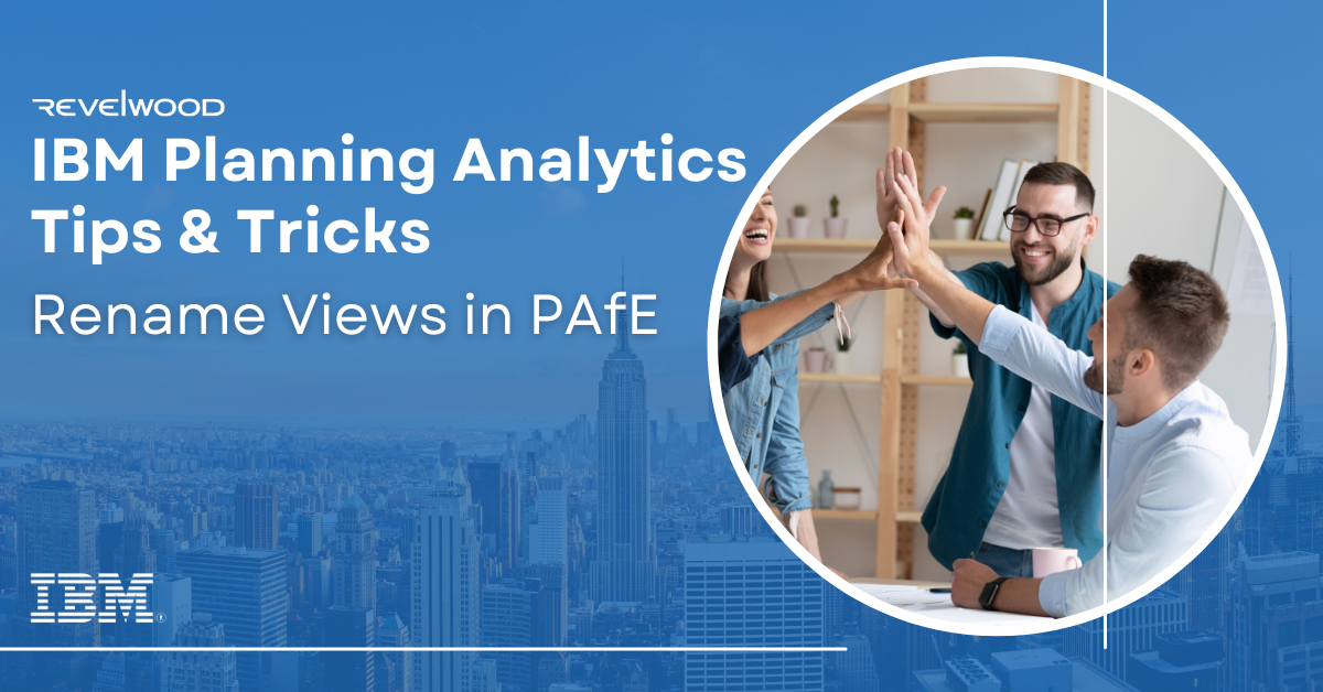 IBM Planning Analytics Tips & Tricks: Rename Views in PAfE