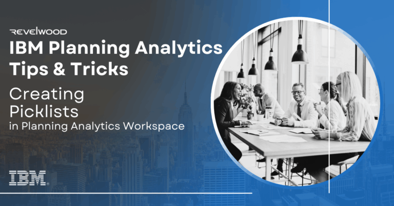 How to Create Picklists in Planning Analytics Workspace